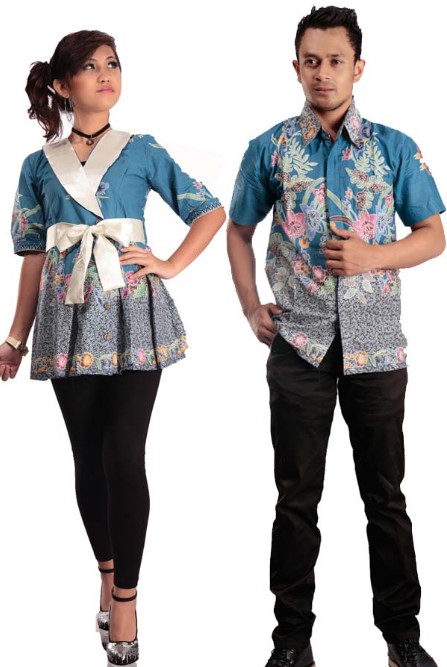 10 Model Baju Batik Couple Pasangan Modis Elegan 2020