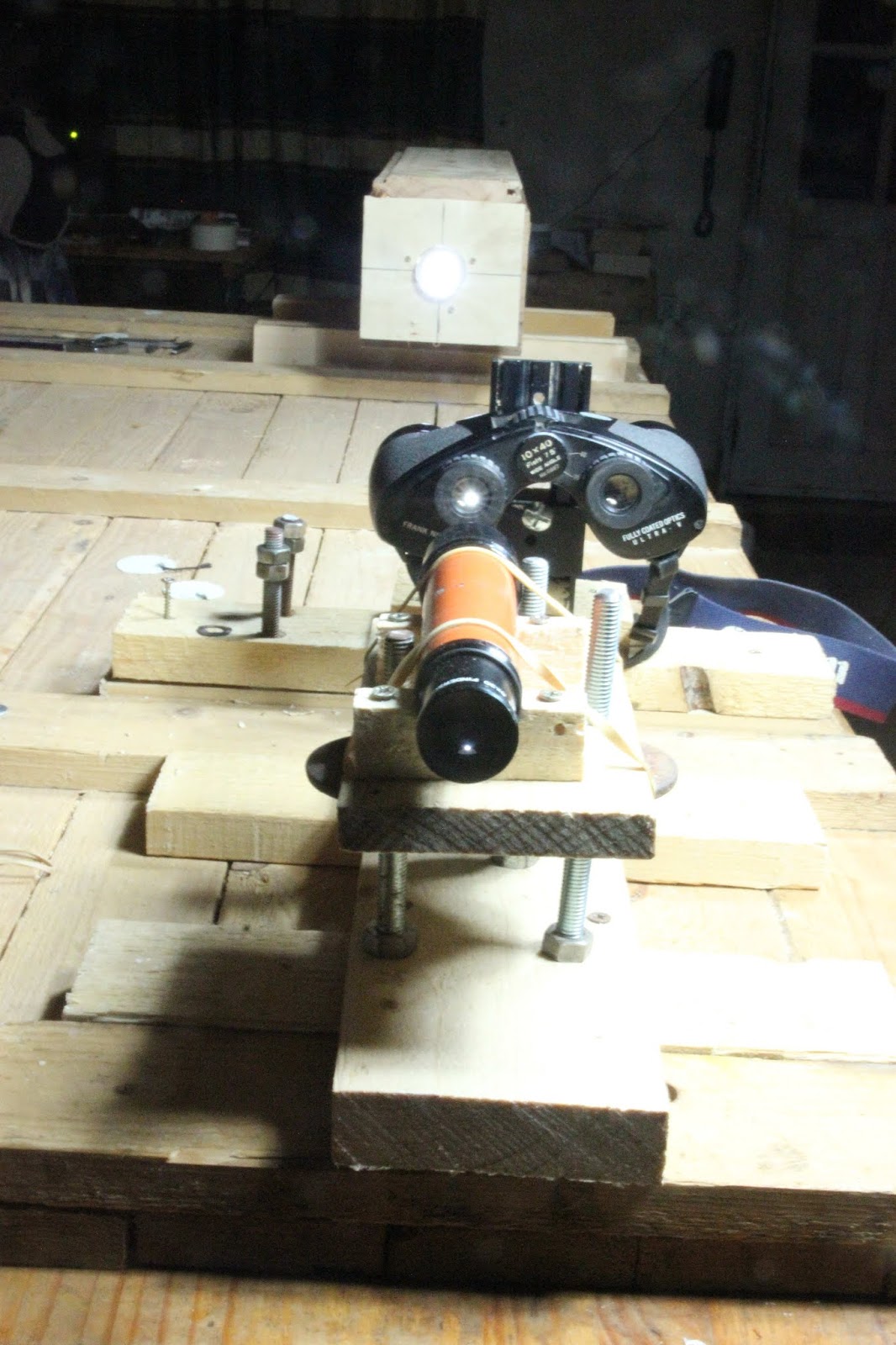 DIY Table Top Binocular Collimator - The Experiment