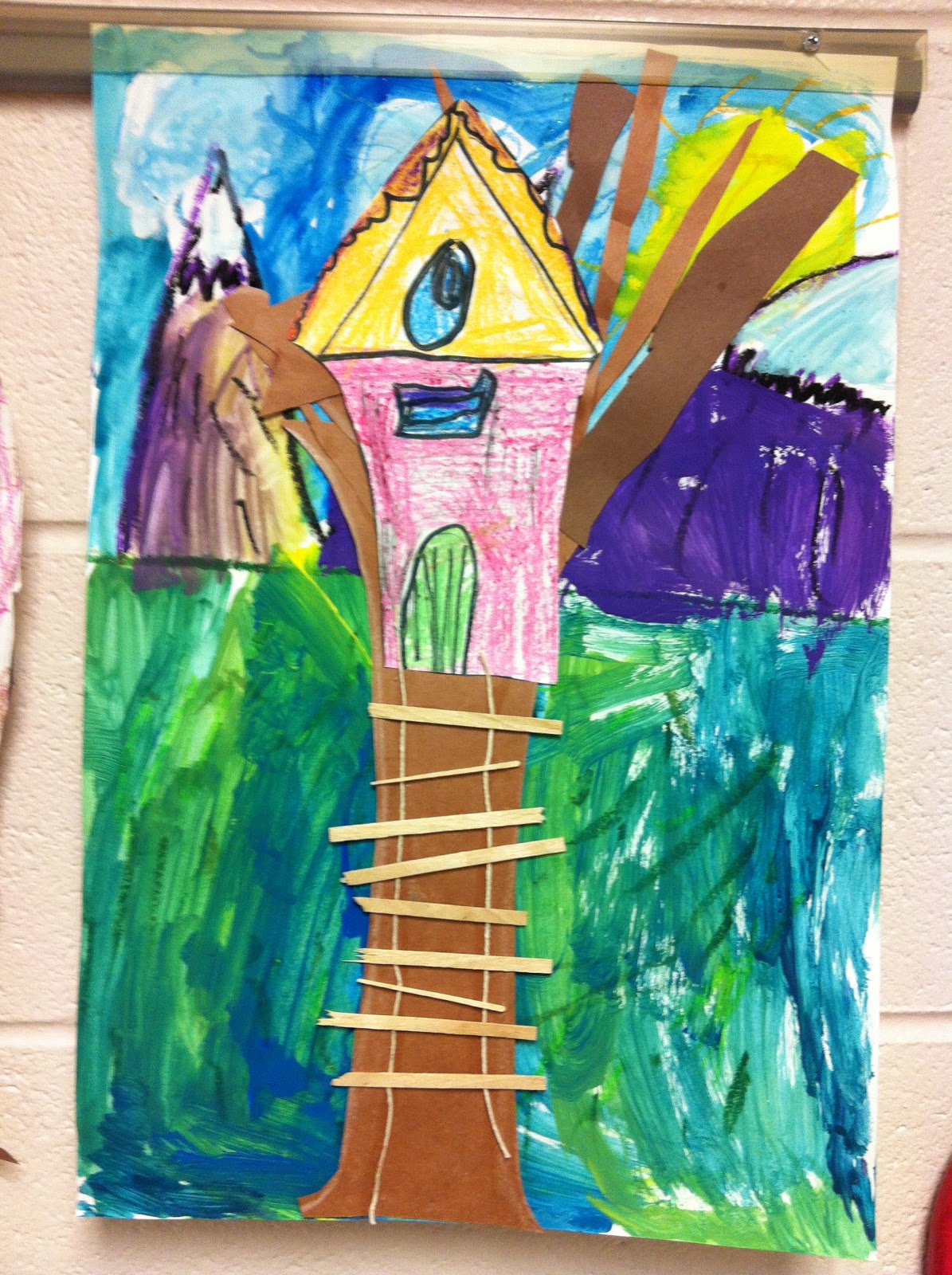 ChumleyScobey Art Room: 1st Grade Treehouses