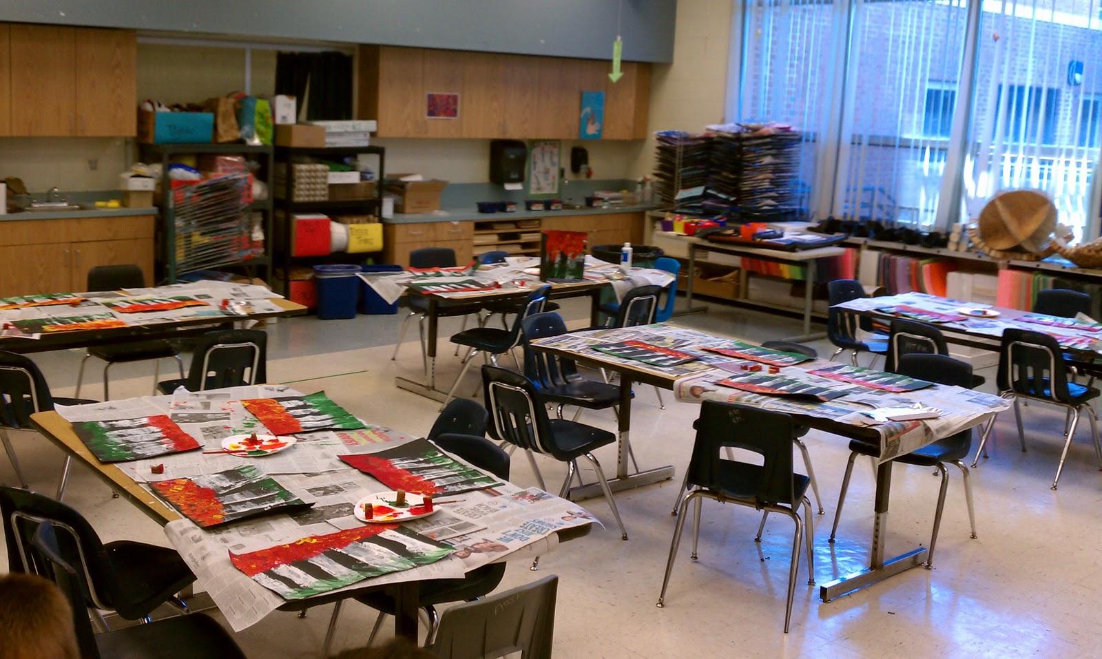 Art Rocks!: 1st grade Birch Trees Landscape