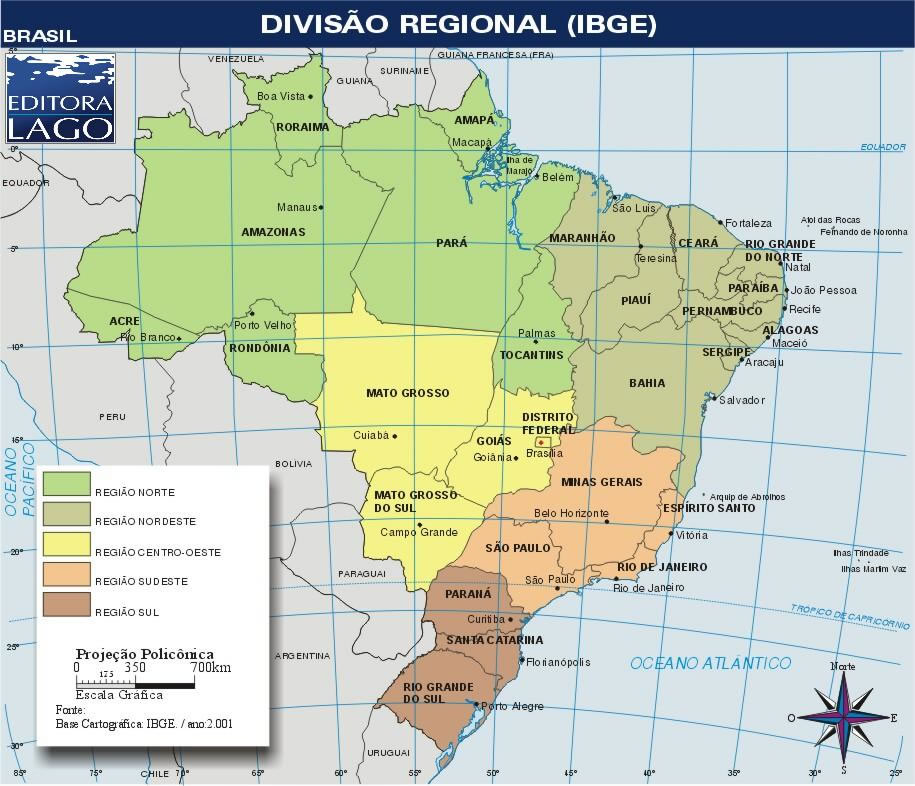 GEOGRAFIA EM REDE: A regionalização do espaço brasileiro