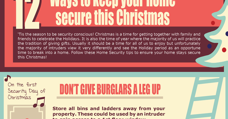 Keytek Locksmith Blog: The 12 Home Security Tips of Christmas Infographic