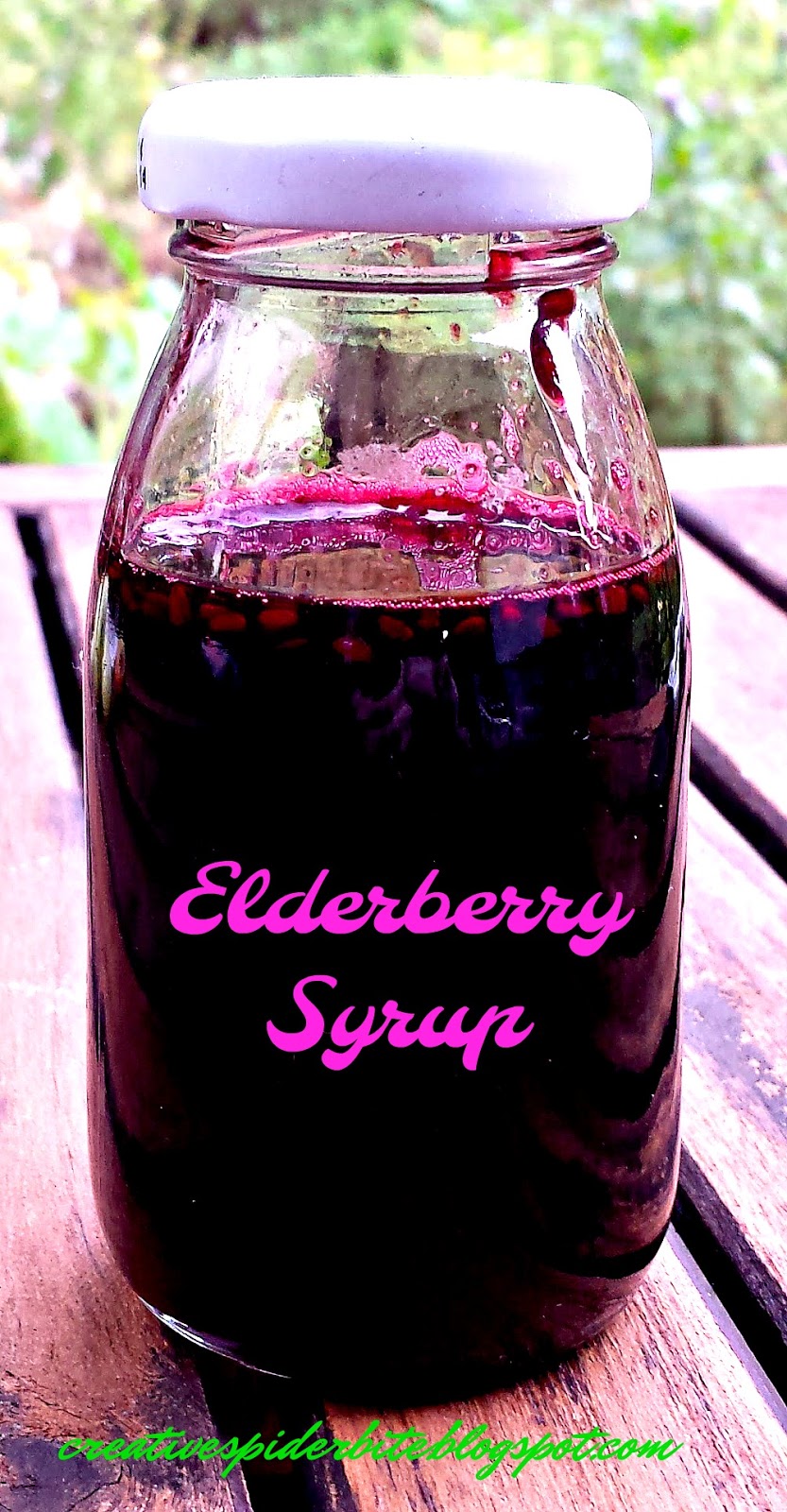 Bitten by that creative Spider: How to make your own black Elderberry Syrup