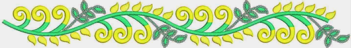 Embdesigntube: Formal Fashion Lace Border Designs