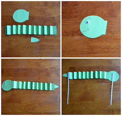 East Coast Mommy: ECM Kids' Craft Club - #17 {Snake Puppet and Bookmark}