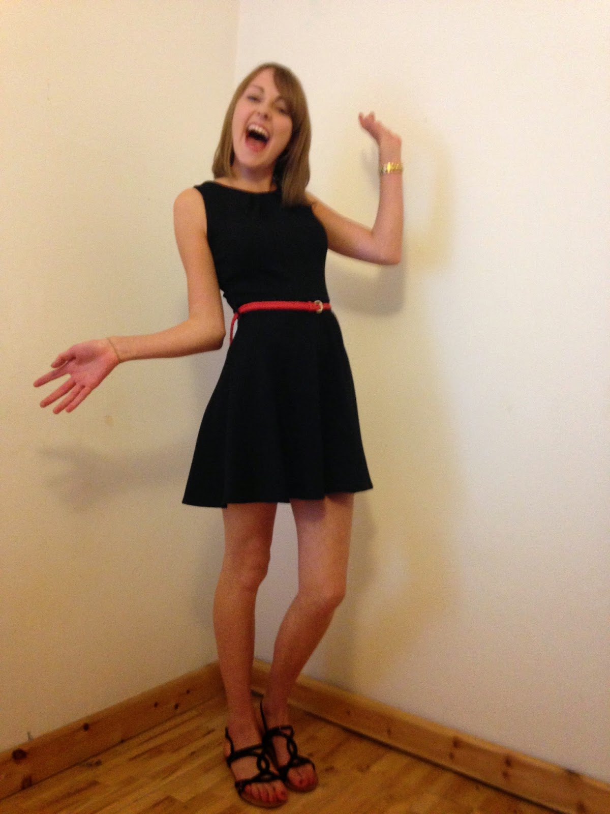 Just Me Black Dress Selfie Parade 1