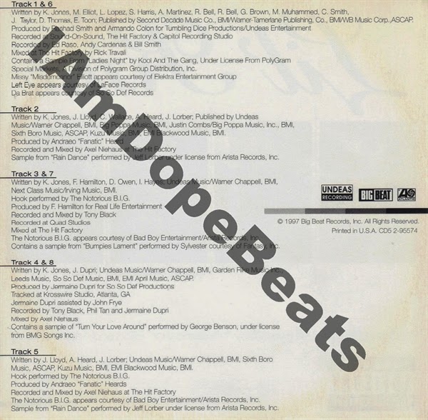 iAmDopeBeats Catalog: Lil' Kim - Not Tonight [CD Single]