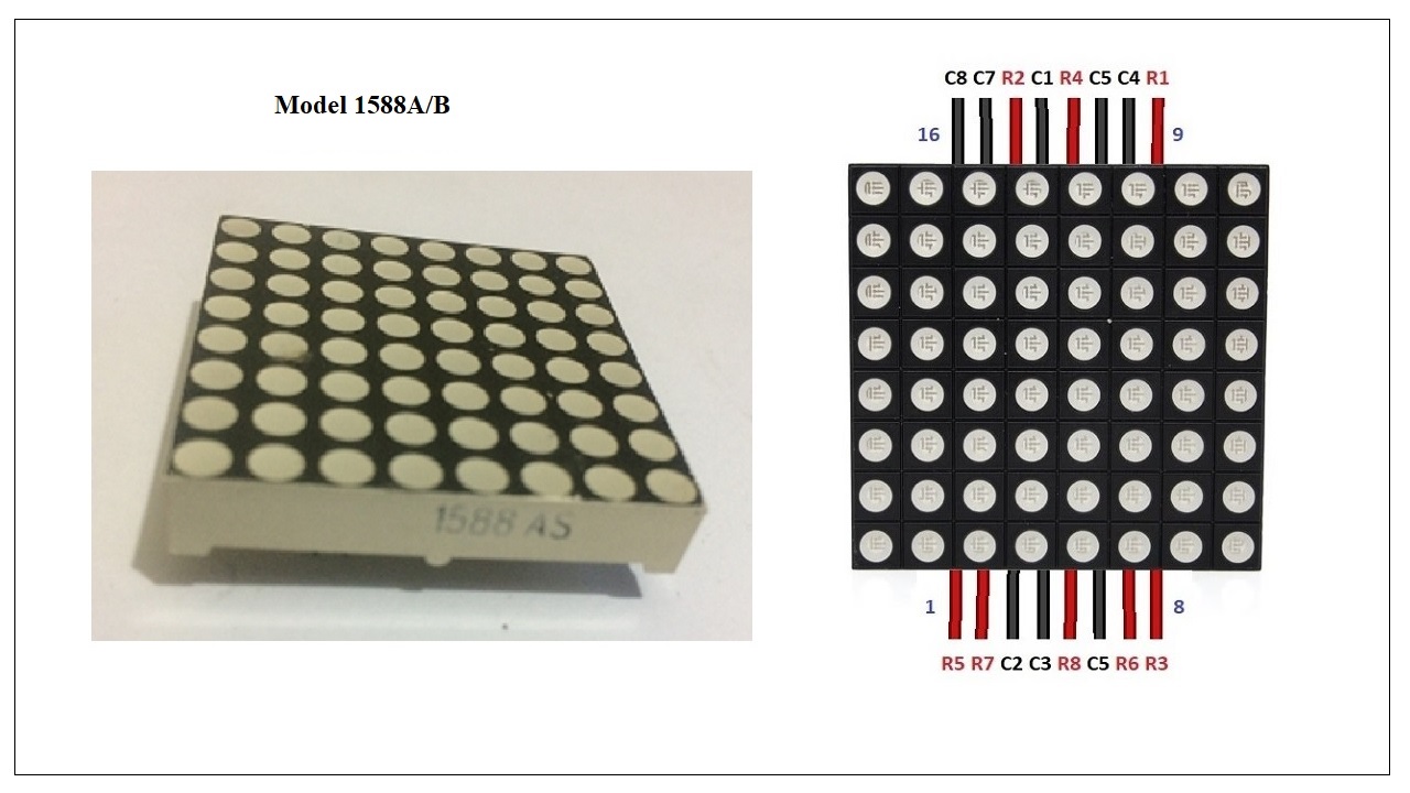 8*8 Single and Bi-Color Led Matrix Pin Configuration with max7219 ...