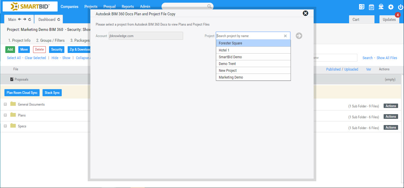 Revit Add-Ons: SmartBid Integration for BIM 360