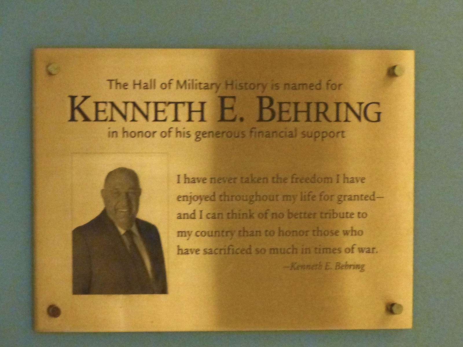 The Portrait Gallery: Kenneth E. Behring