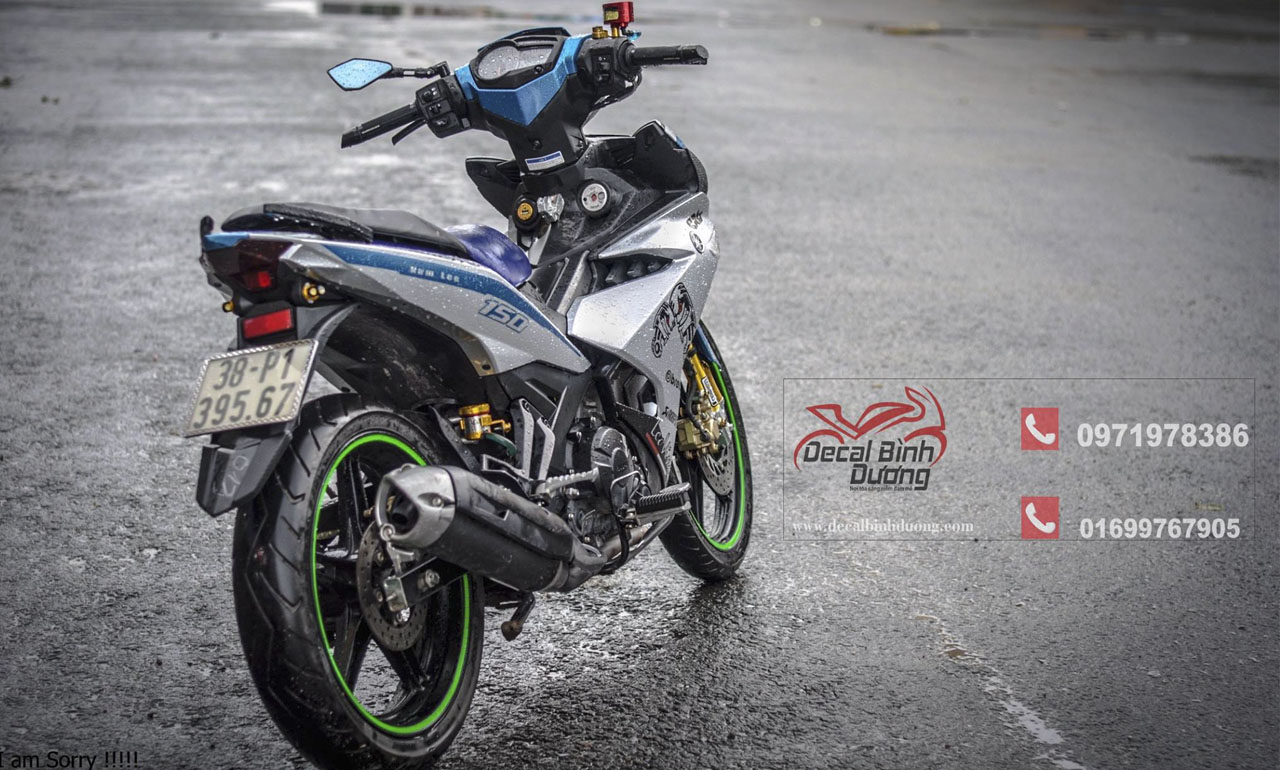 Xe Exciter 150 Độ Kiểng - Độ Xe Exciter 150 Xanh Bạc Đẹp Từng Chi Tiết ...