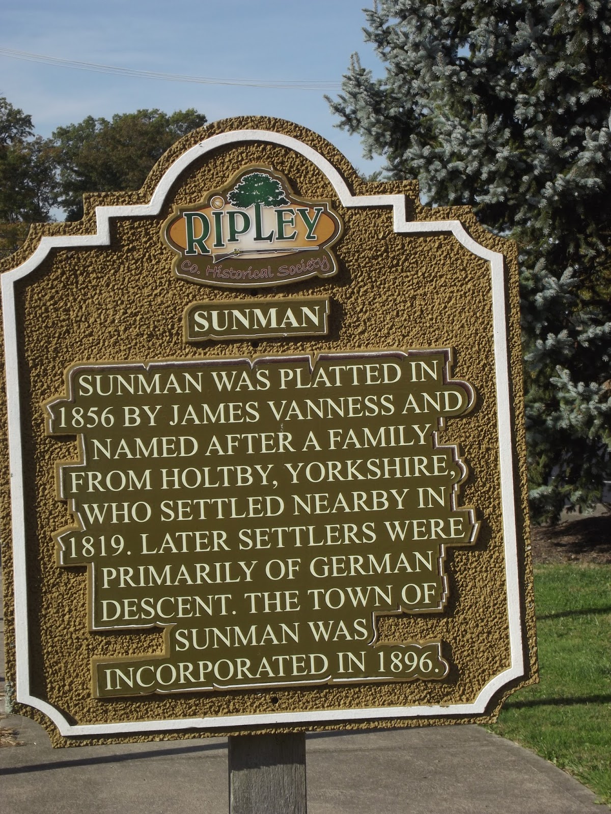 Road Trip Indiana - Ripley County Historical Markers #1