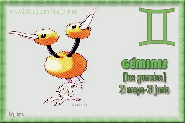 Horoscopo Pokemon Signo Geminis - IMÁGENES del ZODIACO - 5.000 SIGNOS ...