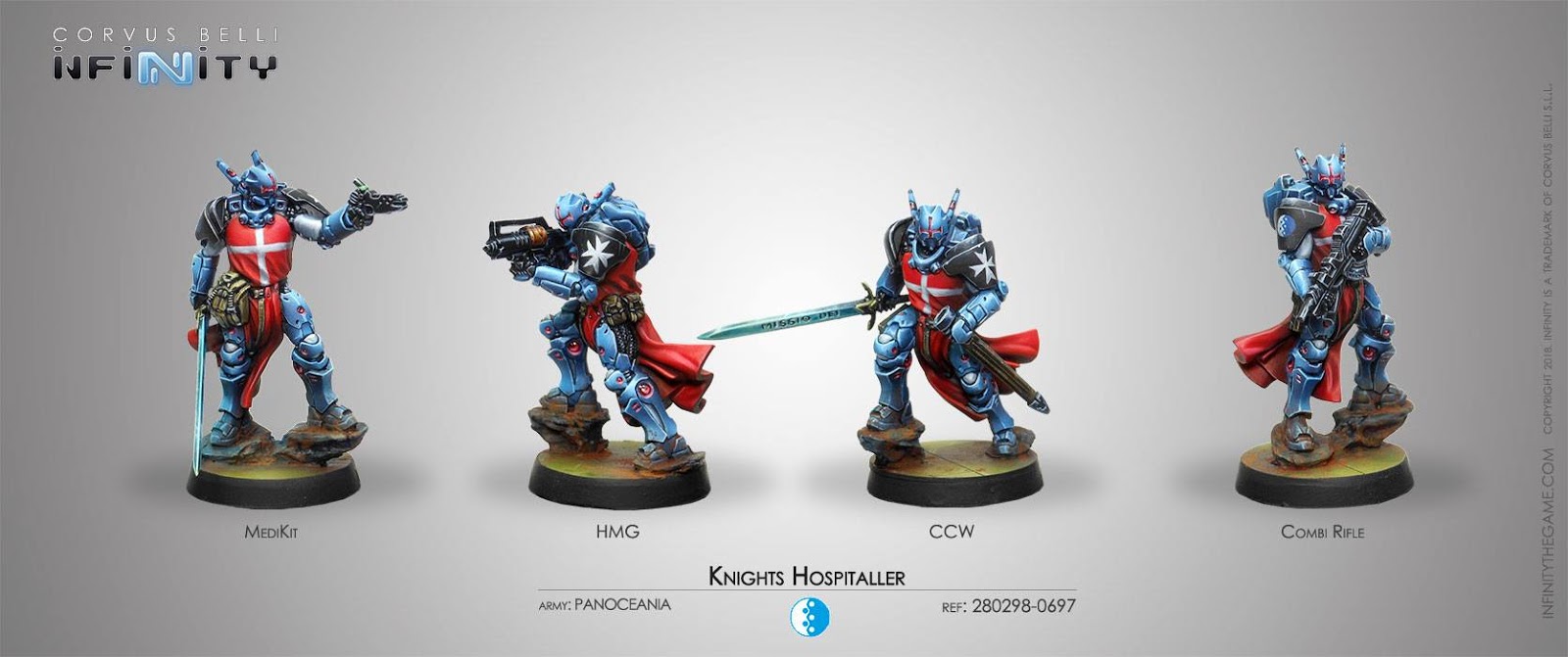 Wargame News and Terrain: Corvus Belli: New Infinity Knights ...