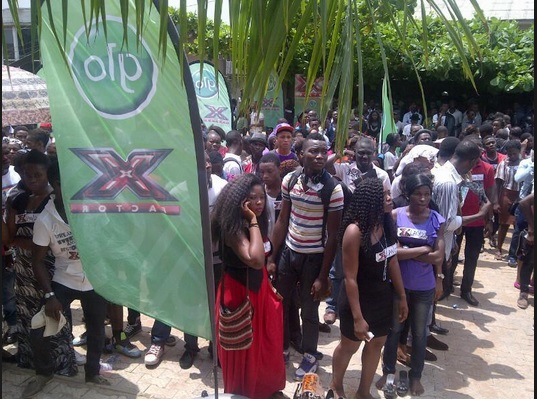 PHOTOS: Unusual crowd at the Glo X Factor Lagos Audition | This is Kiyo ...