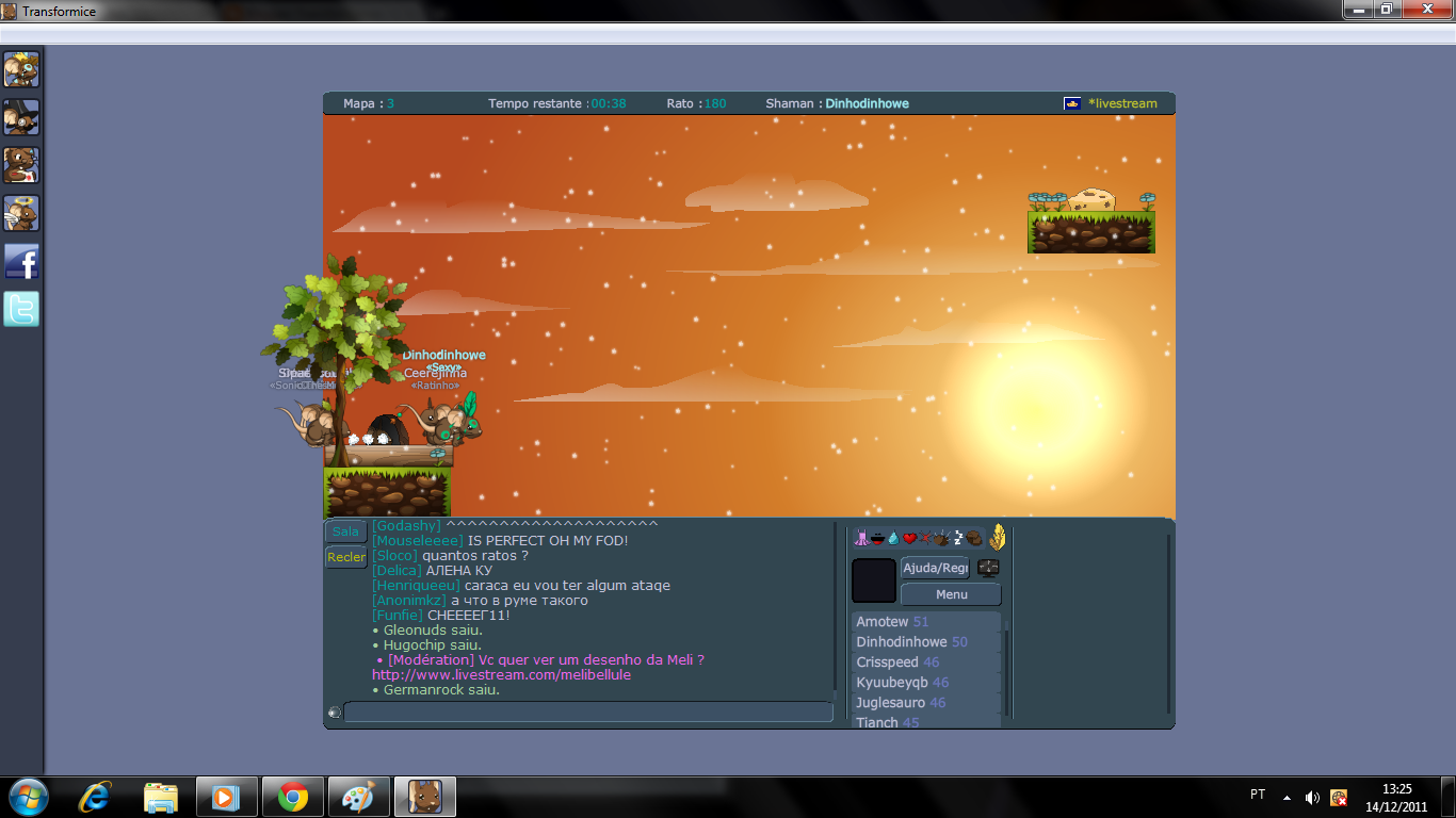 Transformanos: [Transformice] 163 ratos na sala *LiveStream, com a adm ...