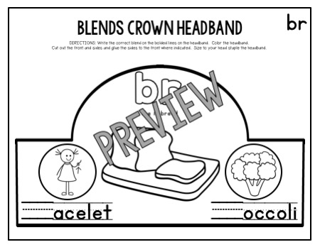 Emily Jane Creates: CROWN HEADBANDS-Alphabet, Blends, Digraphs, Magic e ...