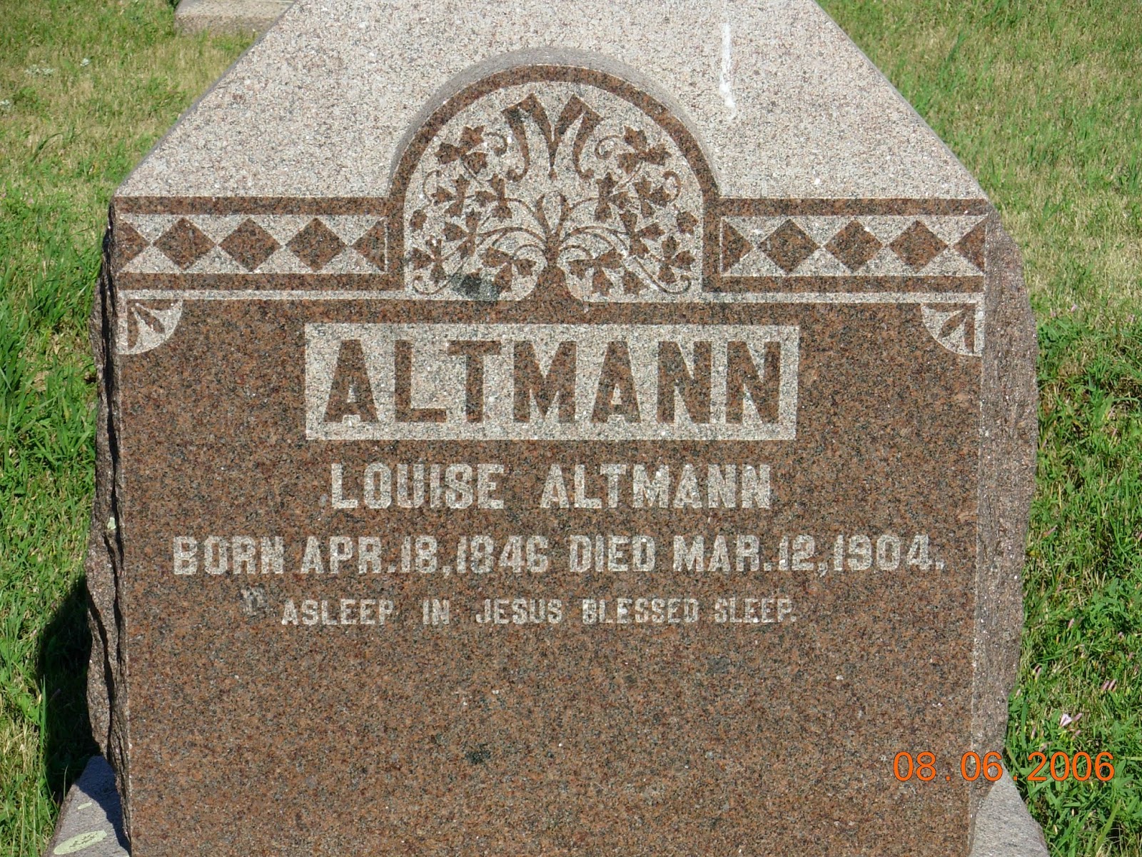 Talking Box Genealogy: Tombstone Tuesday: Marie Louise Henrietta ...