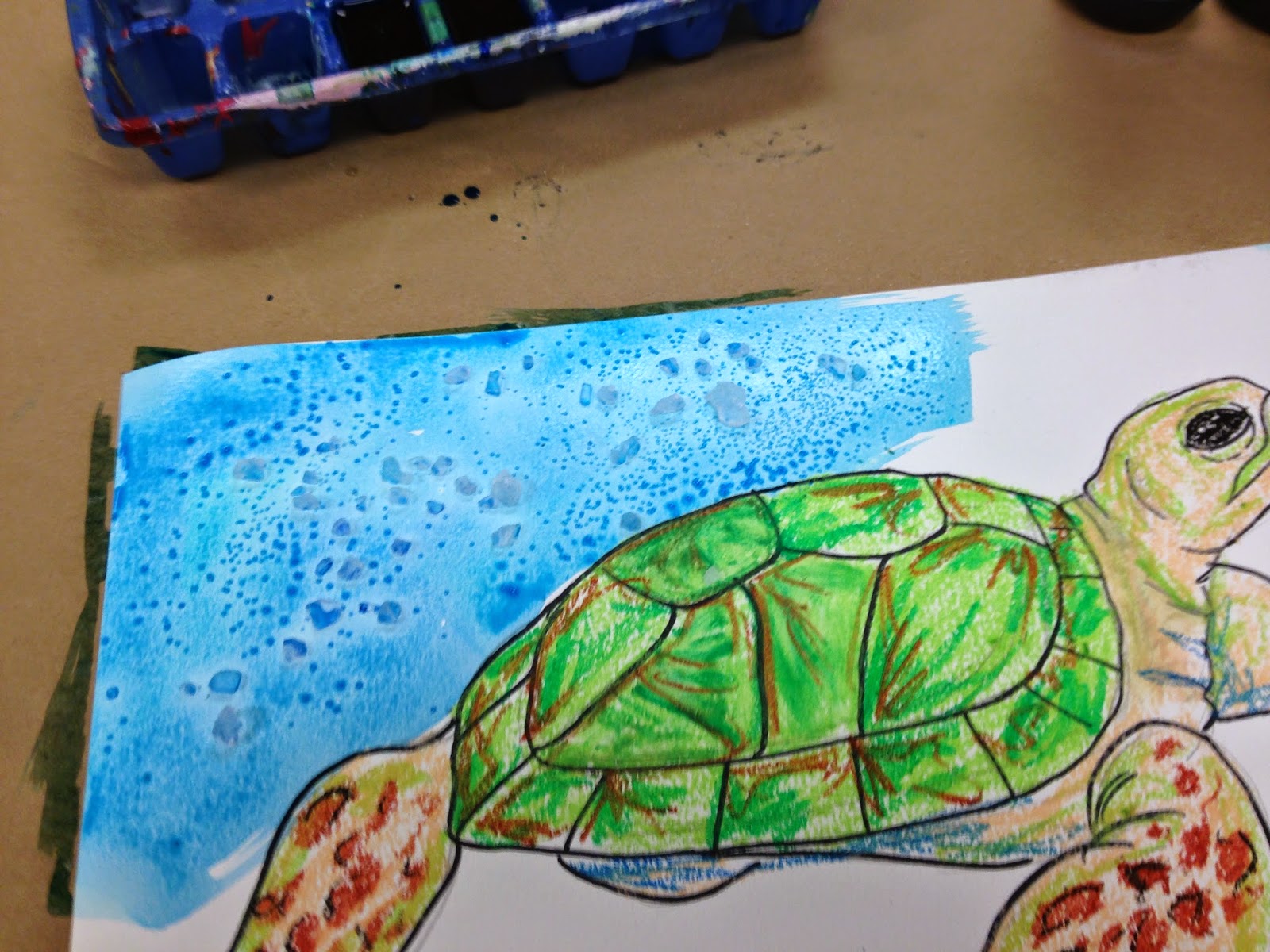 The Art Room: Oil Pastel Sea Turtles (Grades 1-5)