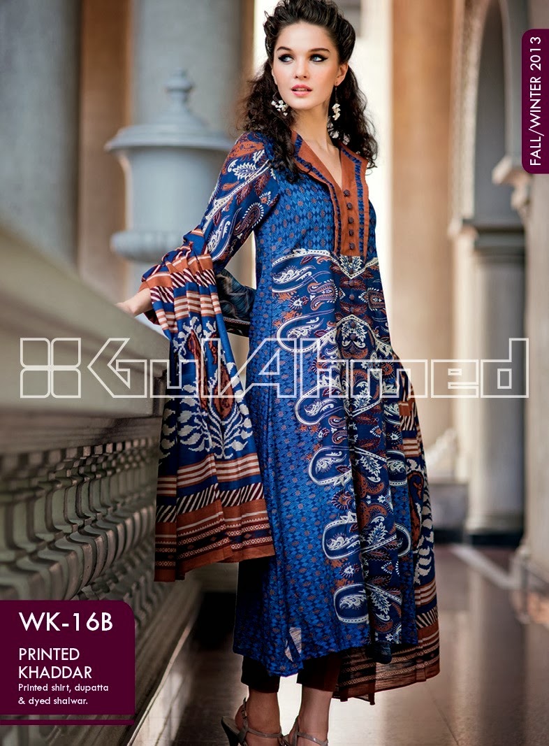 Gul Ahmed Fall-Winter Collection 2013-2014 | Gul Ahmed Winter Designs ...