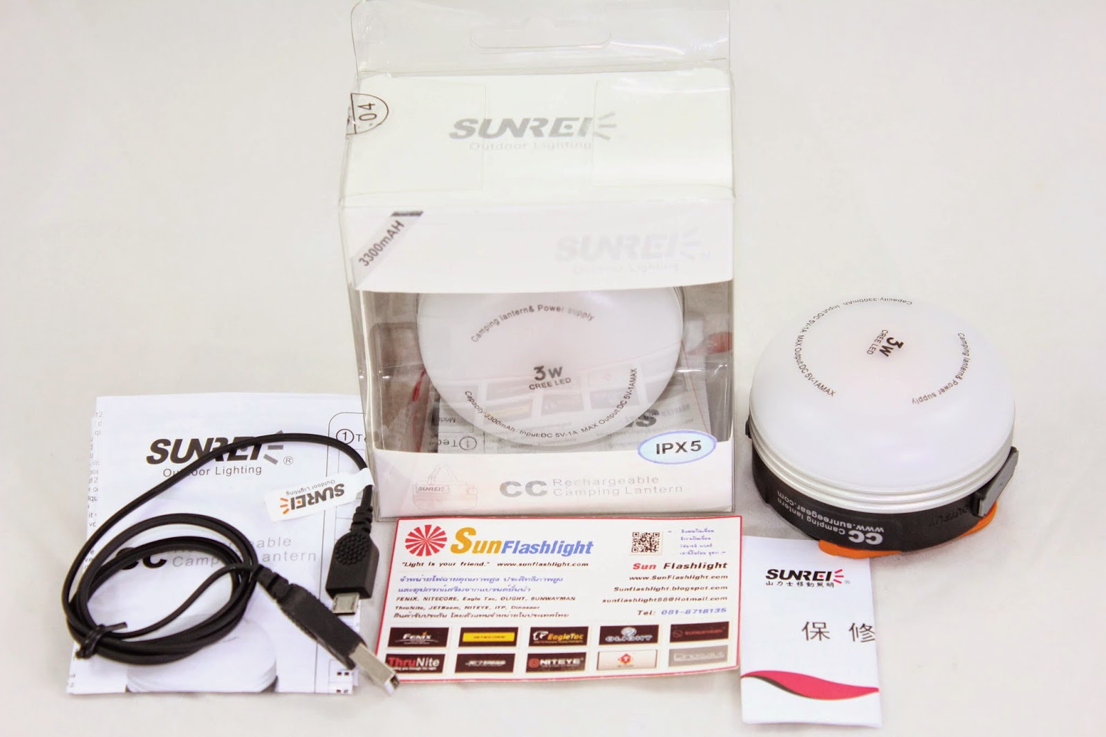 Sun Flashlight จำหน่าย ไฟฉายประสิทธิภาพสูง: SUNREE CC โคมแค้มป์ปิ้ง ...