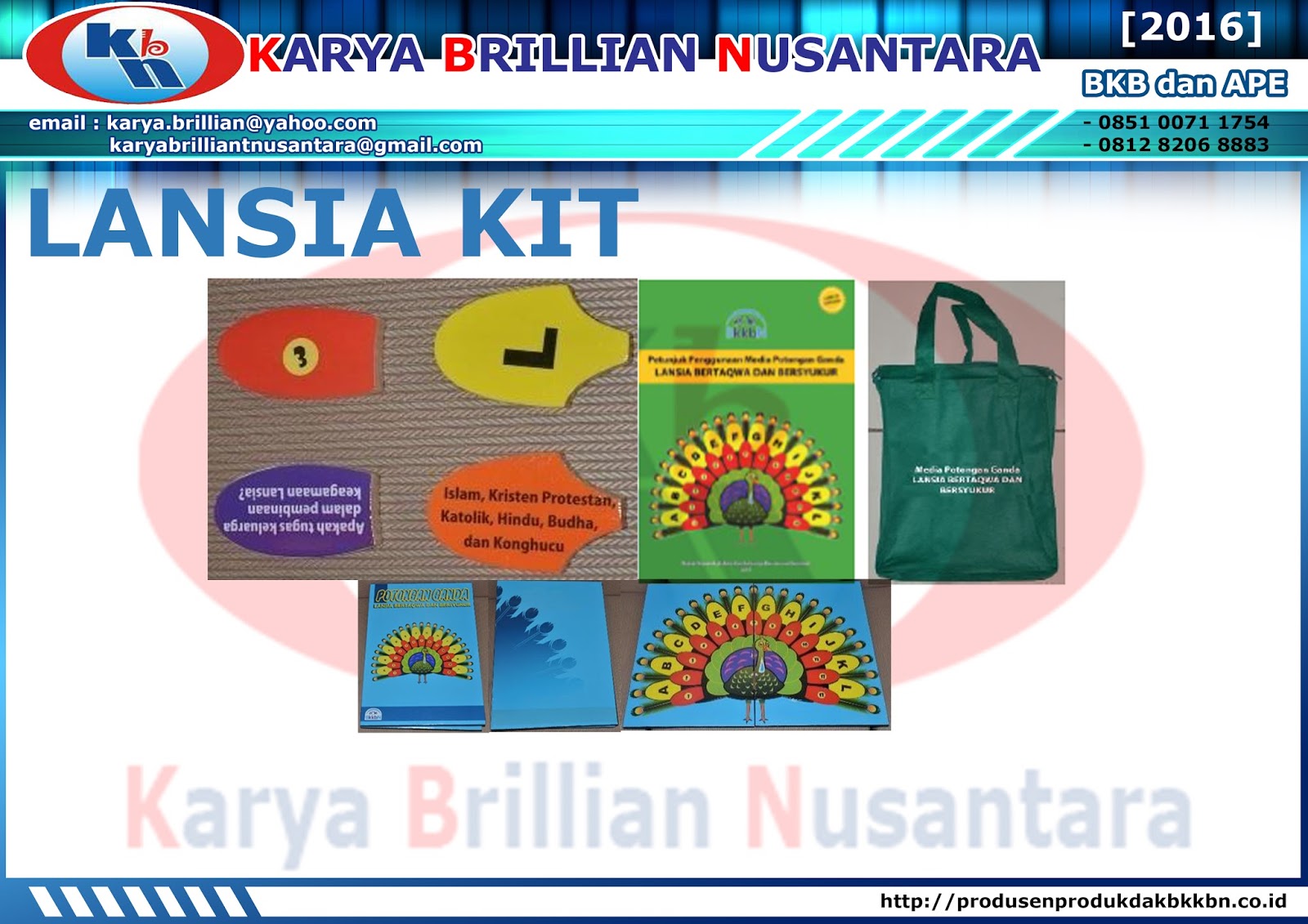 Distributor Produk DAK BkkbN 2018: LANSIA kit 2016