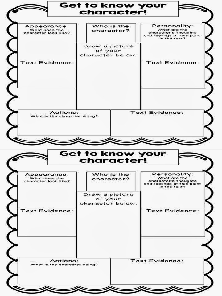 MissKinBK: A Fifth Grade Blog: Five for Friday! Character Organizer Freebie