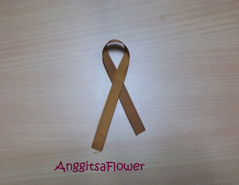 AnggitsaFlower Handmade: Cara Membuat Bunga Pita (Ribbon Flower Tutorial)