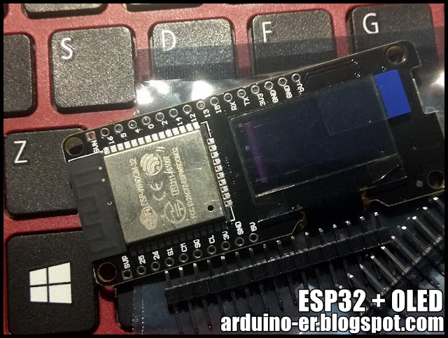 Arduino-er: ESP32 + OLED Module