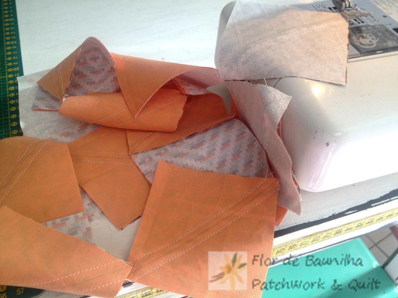 Flor de Baunilha Patchwork : Tutorial do Bloco Diamond Square