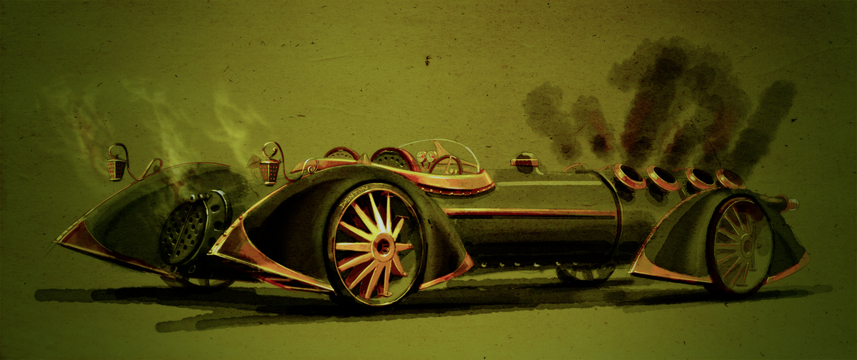 Calvin's Canadian Cave of Coolness: Steampunk Batmobile - Concept ...