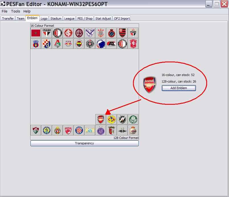 Editores de PES6: Tutorial: Colocando Emblemas de Clubes no PES 6 pelo ...