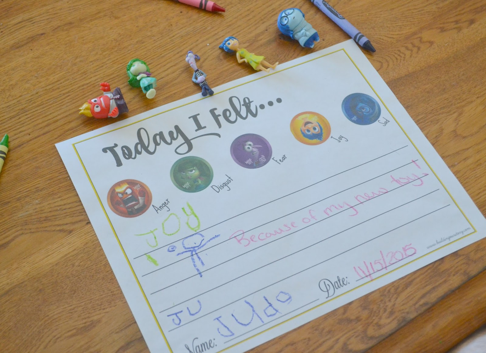 Thinking About Our Emotions with Inside Out {Free Printable} - Building ...