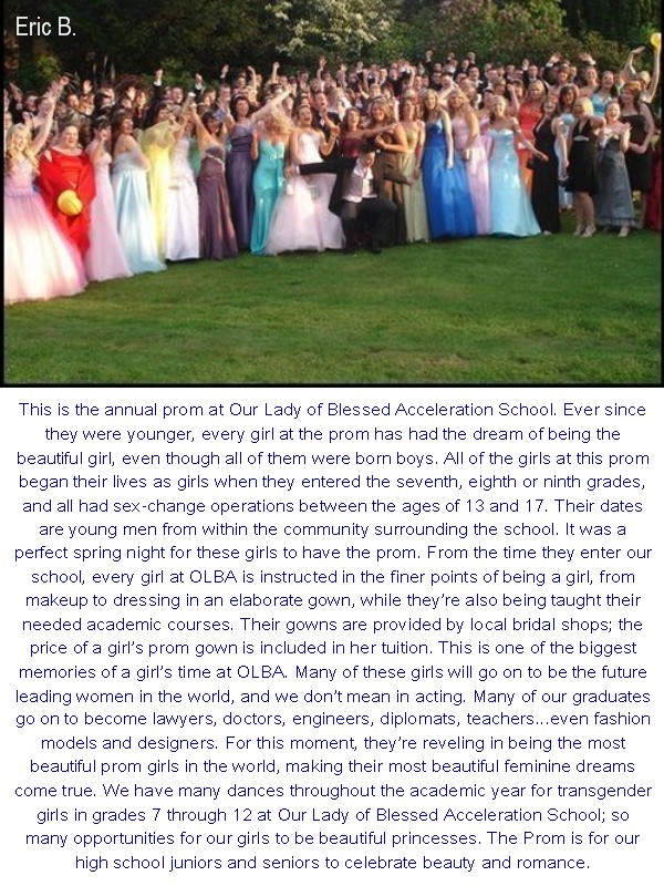 Eric's Transgender Captions: The Annual Prom