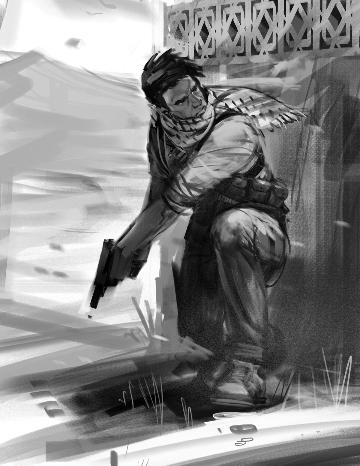 Dan Milligan Illustration Ltd. art blog: Uncharted 3 ( action sketches)