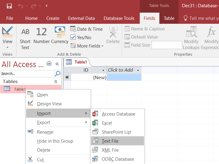 HodentekMSSS: Importing a CSV text file into MS Access - Part 1