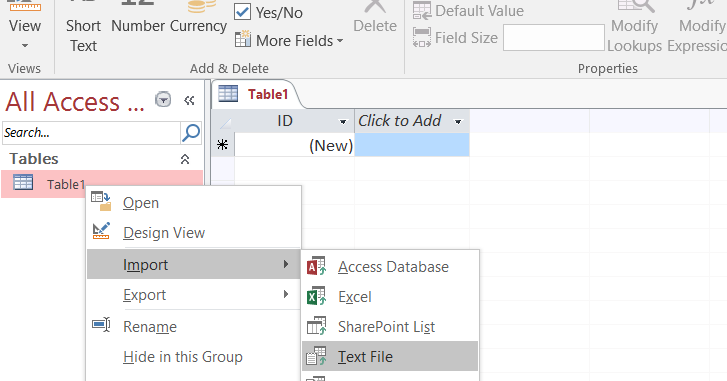 HodentekMSSS: Importing a CSV text file into MS Access - Part 1