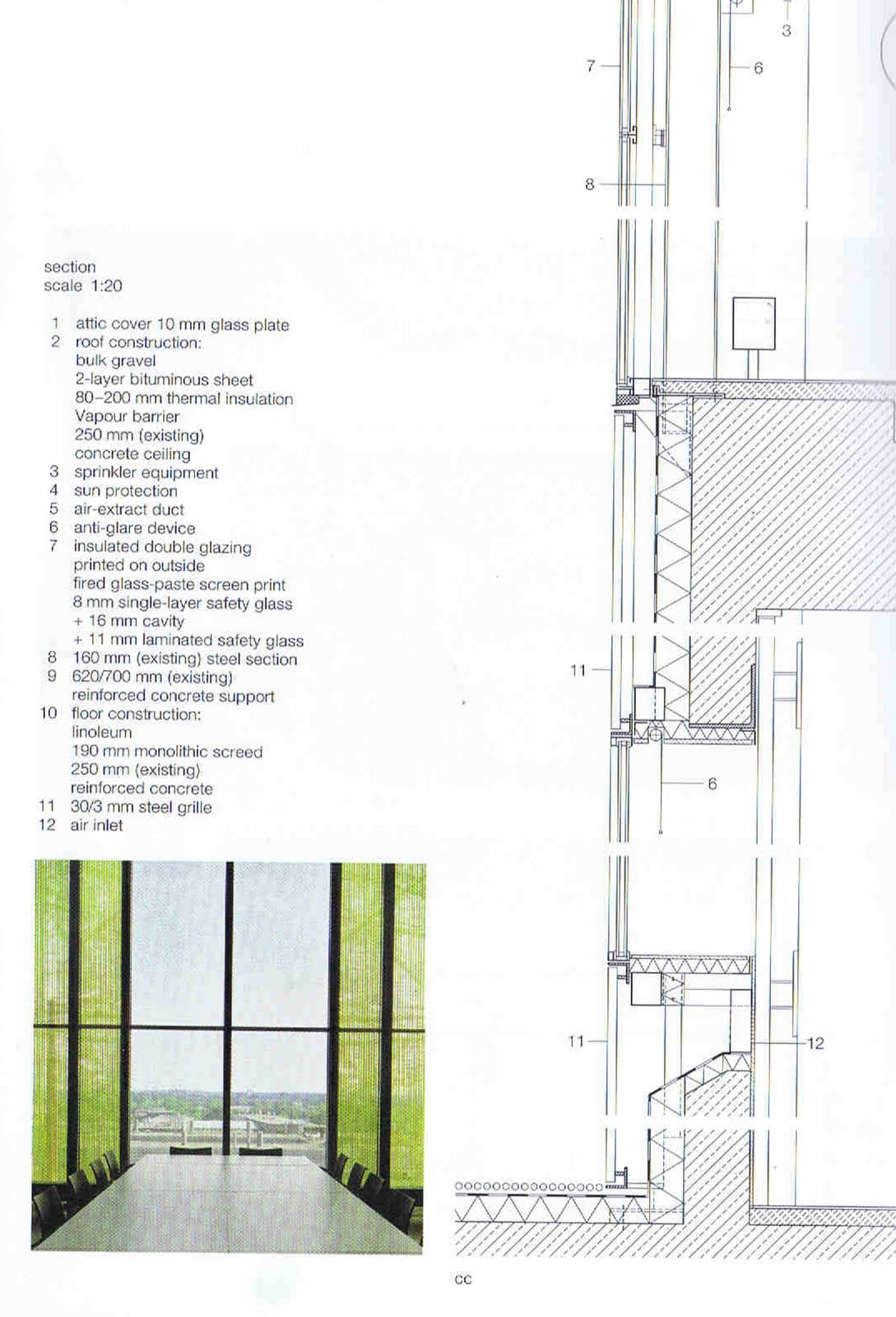 6: metal panel wall section