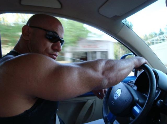 Muscle Lover: Bodybuilders driving...