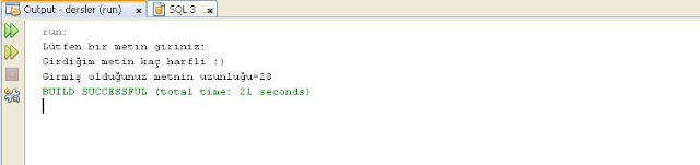 Java Ders ve Örnekleri: Java Girilen Metnin Uzunluğunu Bulma