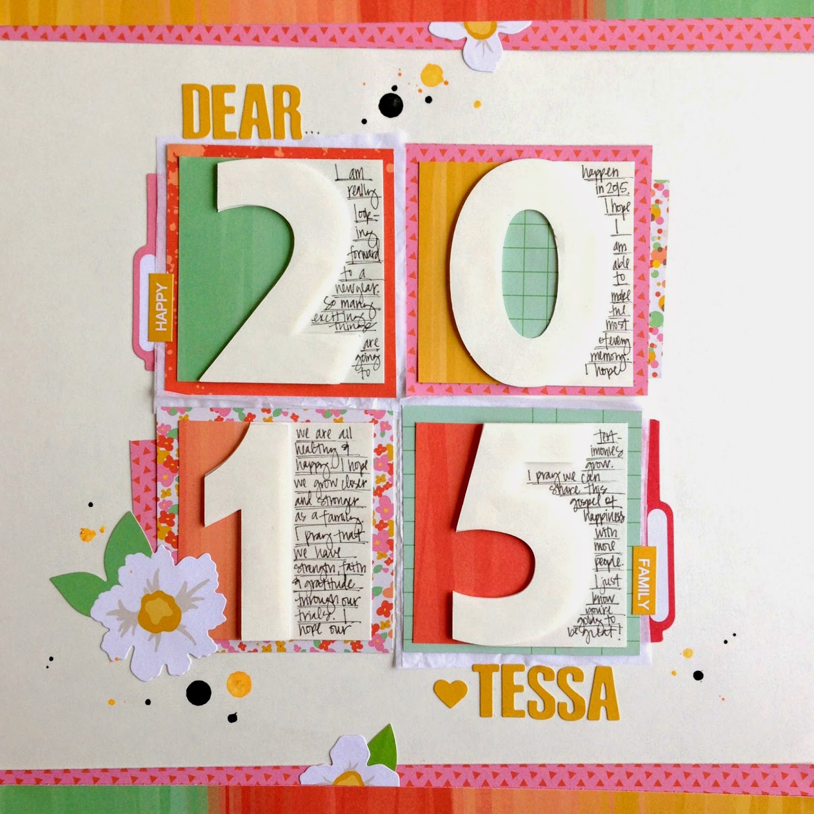 Precocious Paper: Dear 2015 - Chickaniddy Crafts