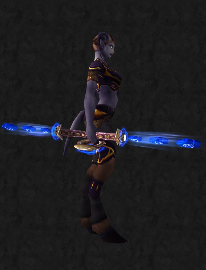 World of Lae: Purple draenei monk transmog: Input needed