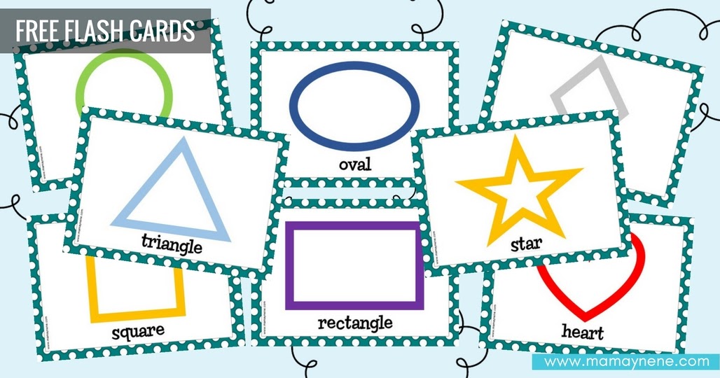 Shape flash cards | Mamá y nené - Maternidad y recursos educativos