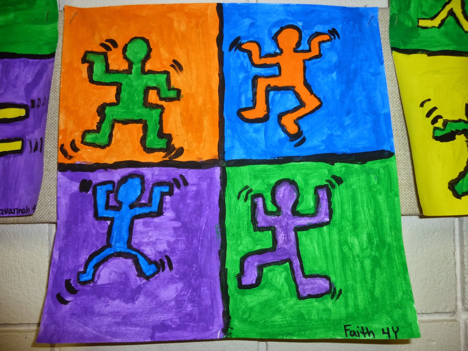 Mrs. Werner's Art Room: 4th Grade Keith Haring Figures