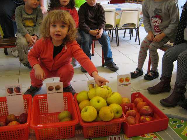 L'école maternelle de Nissan: Les pommes
