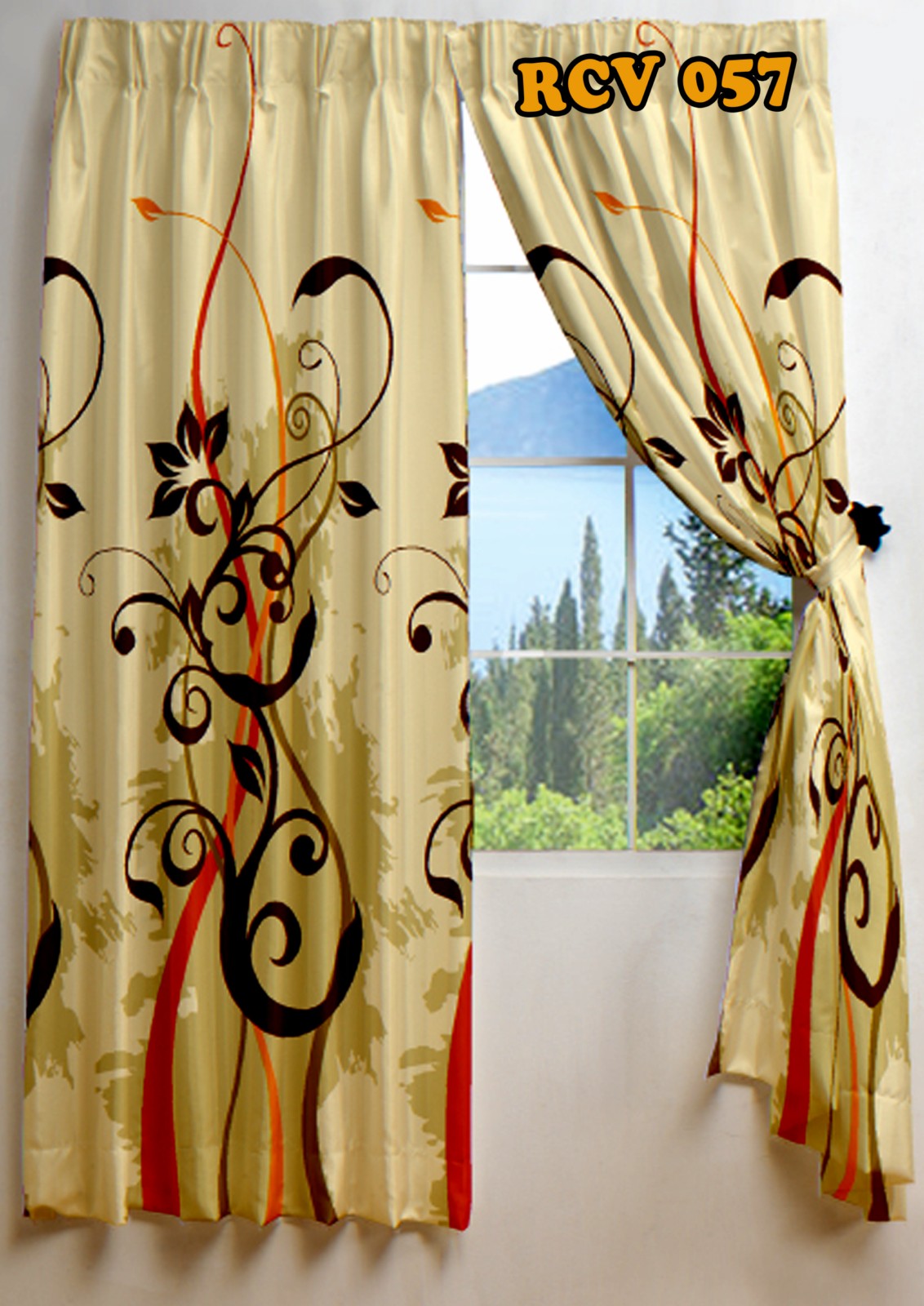 AZZA IZZURA ENTERPRISE: Langsir Tingkap Patern 'BARU PRINT' ada diskaun