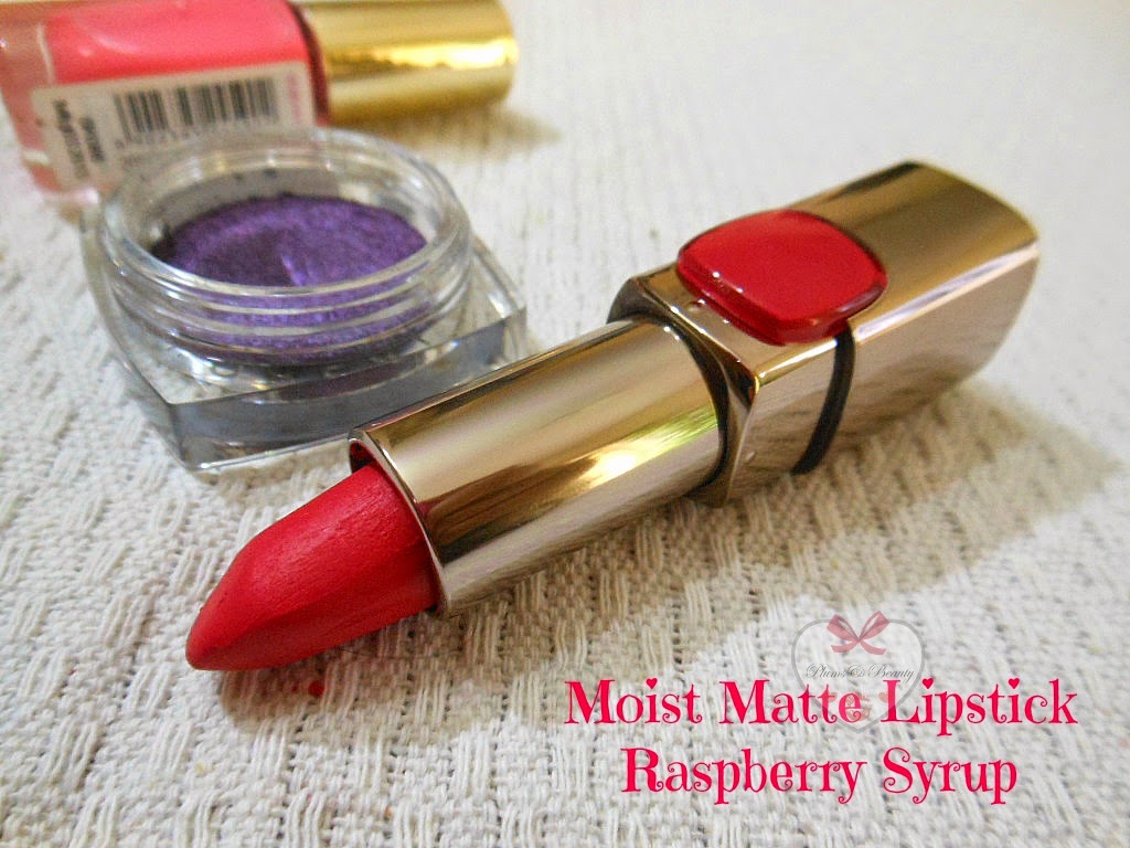 L'Oreal Paris Moist Matte Lipstick Raspberry Syrup : Review, Swatch ...