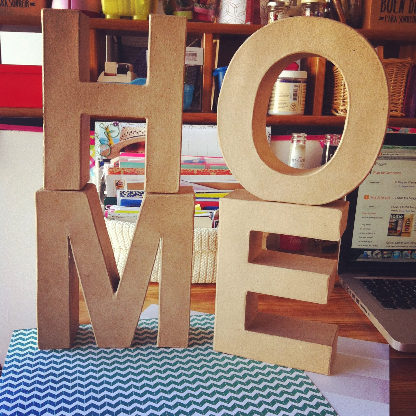 DIY - LETRAS KRAFT / El Blog de Clementina