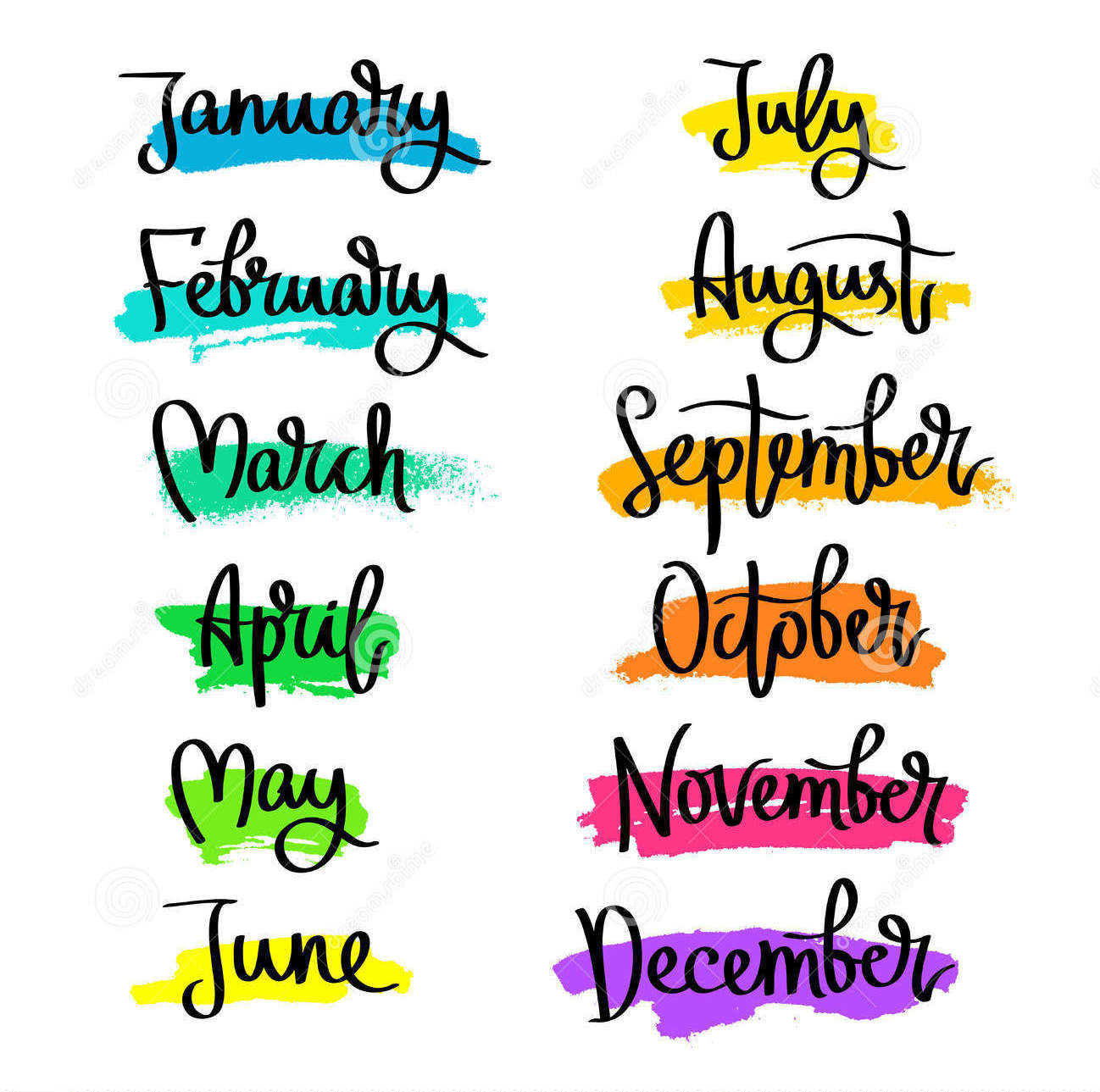 Pratiquez Francais: Les mois de l'année