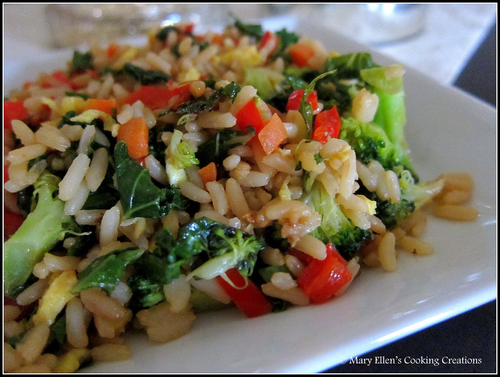 Mary Ellen's Cooking Creations: Vegetable Fried Rice